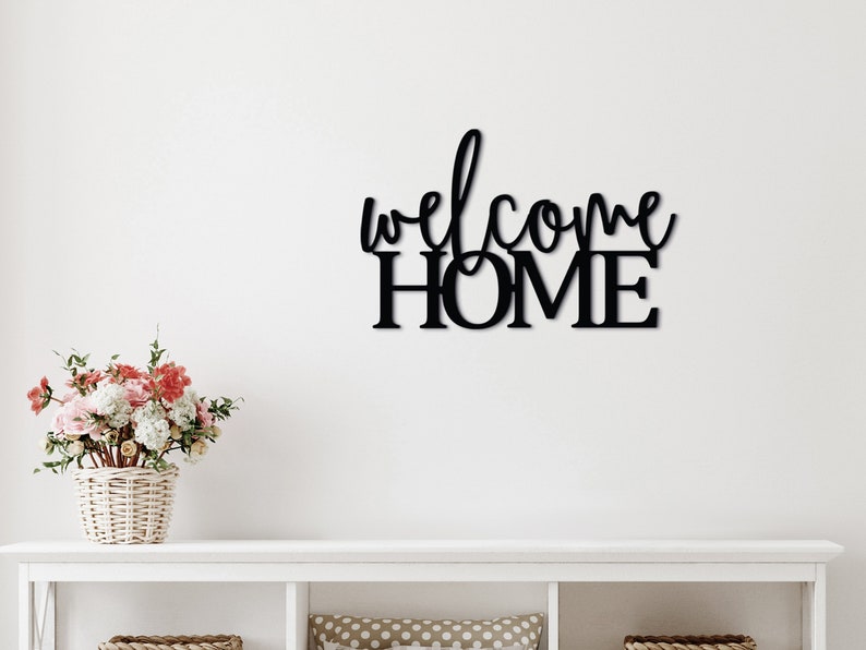 WELCOME HOME SIGN Entryway Sign Housewarming Gift Custom - Etsy