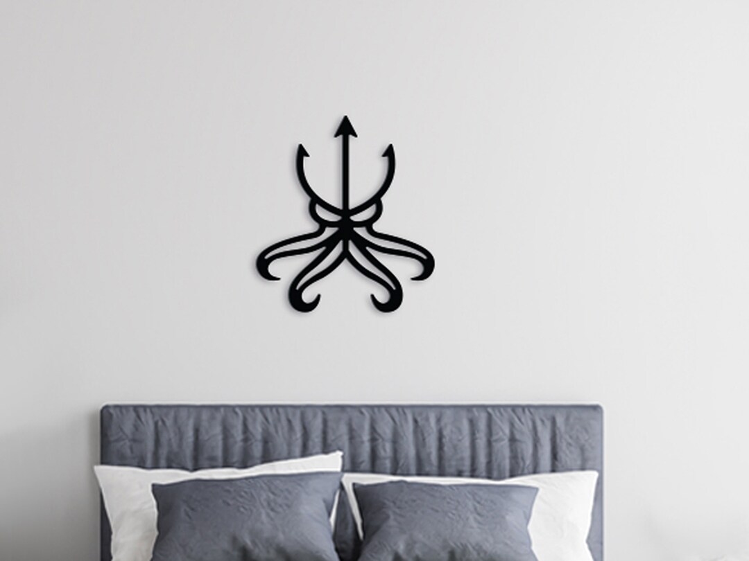 TRIDENT OCTOPUS SIGN- Sea Sign- Ocean Themed Decor- Gift for Surfer ...