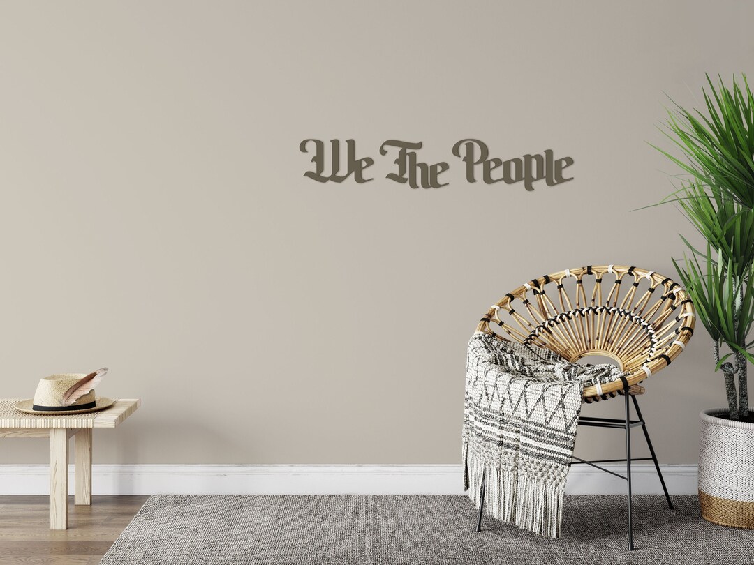 WE THE PEOPLE Sign-map Wood Sign on Wall-hallway-boho Sign-gift-patriot ...
