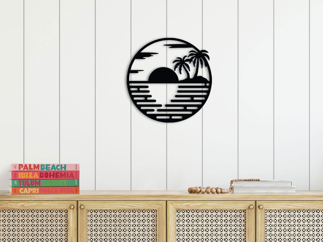 ISLAND SUNSET Sign- Surf Sign- Beach Themed Decor, Gift for Surfer ...
