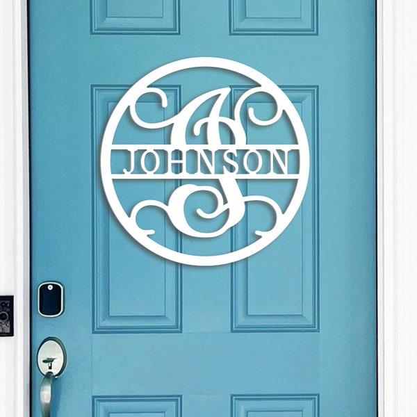 Monogram Door Hanger - Etsy