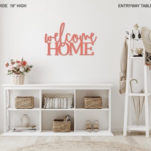 WELCOME HOME SIGN- Entryway Sign- Housewarming Gift- Custom Welcome ...