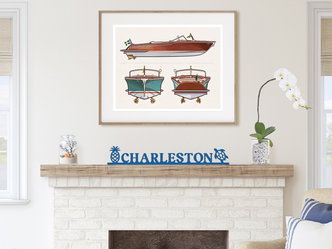 CHARLESTON WOOD Sign- Window Sign- Mantel Sign- Bedroom- Livingroom ...