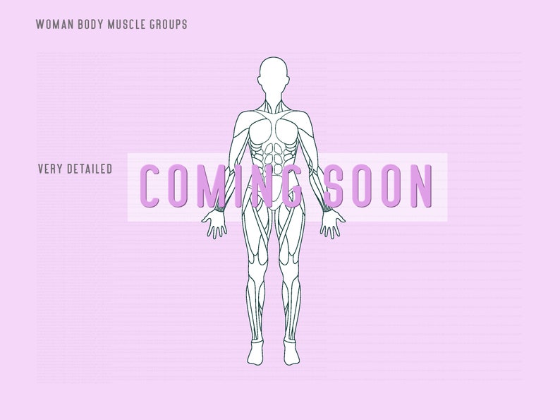 Muscles SVG Bundle-editable Muscles-highlight Muscle Groups - Etsy