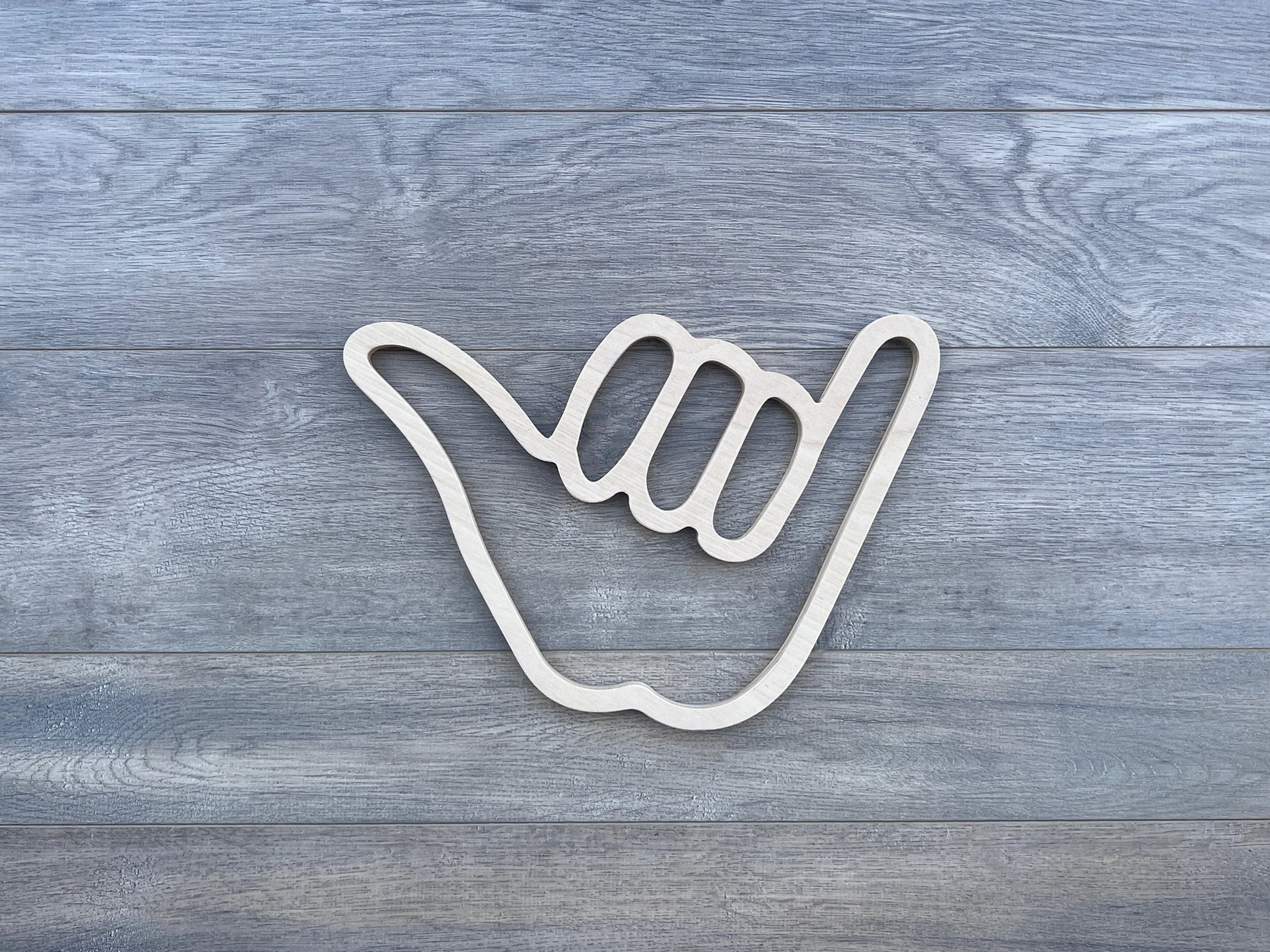 HANG LOOSE Sign-shaka Hand Sign-surfer Theme Room-nautical Coastal ...