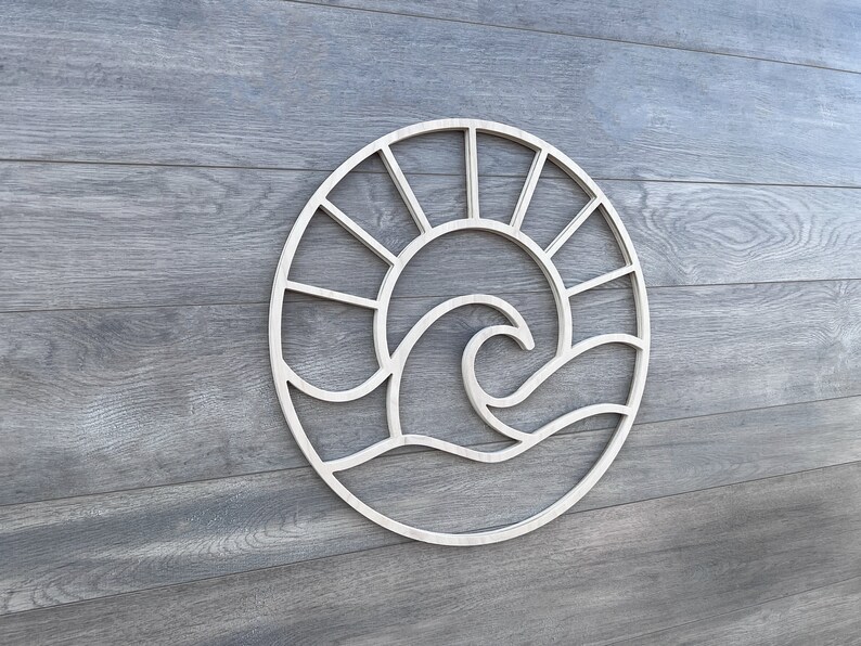 SUN ONE WAVE Sign- Surf Sign- Beach Themed Decor, Gift for Surfer, Pool ...