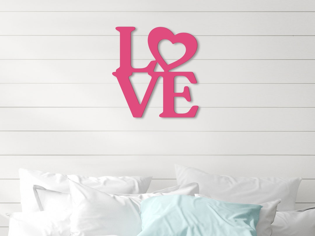 LOVE HEART Sign-love Sign-cutout Flag Sign-custom Word Cutout ...