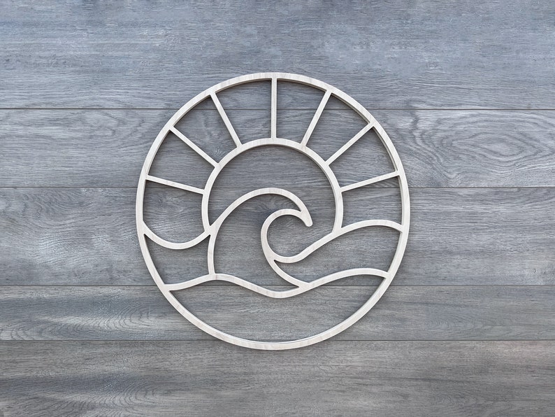 SUN ONE WAVE Sign- Surf Sign- Beach Themed Decor, Gift for Surfer, Pool ...