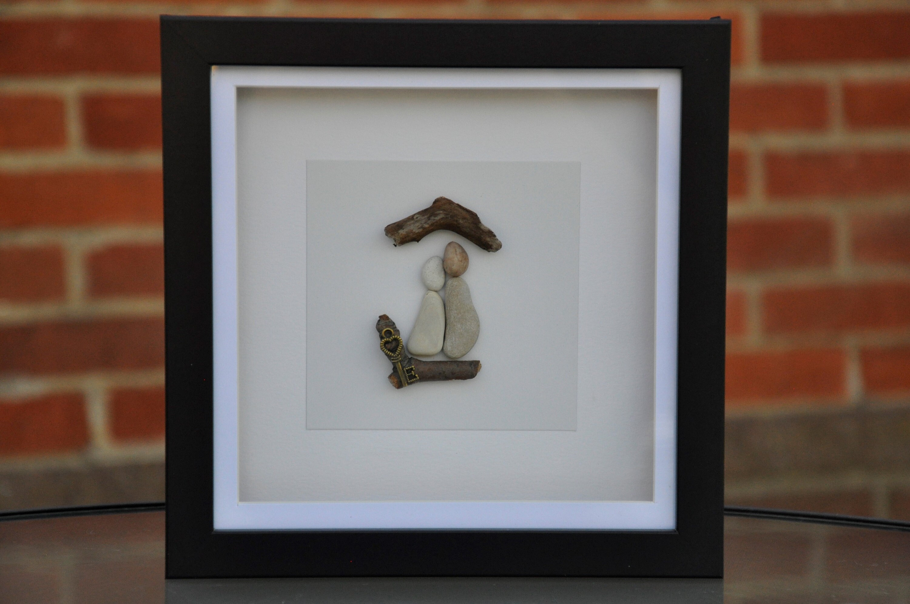 Pebble Couple in a Hew Home Gift Valentines Day New Home Gift ...