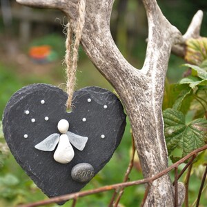 Sea Glass Fairy Angel Pebble Art Guardian Angels sea Glass - Etsy