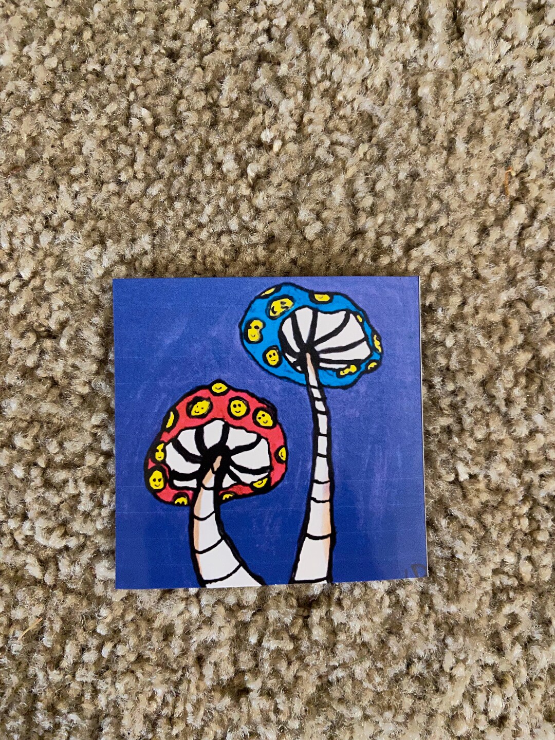 Happy Mush Print - Etsy