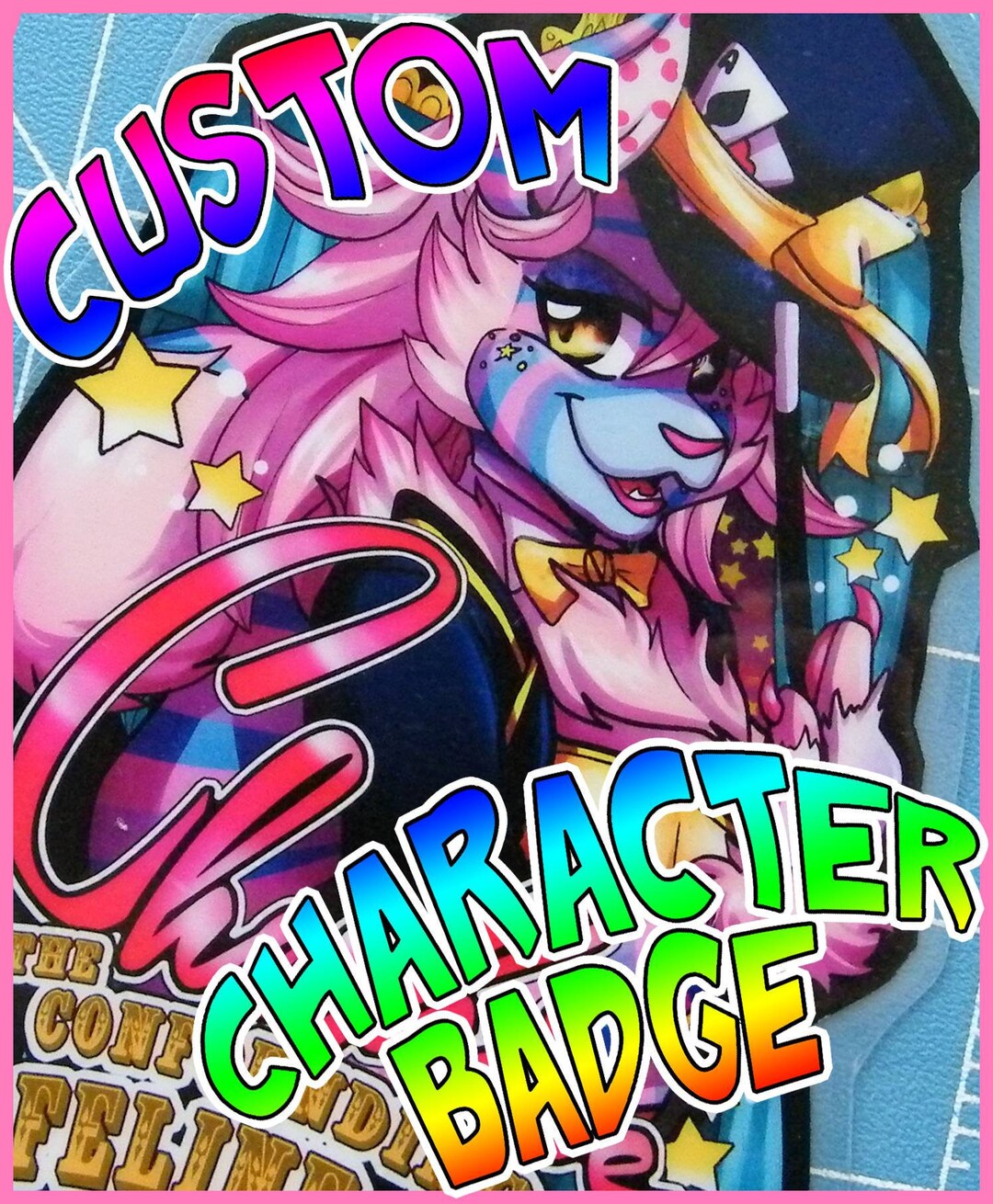 Character Art Badge - Name Badge for Conventions - Furry Convention ...