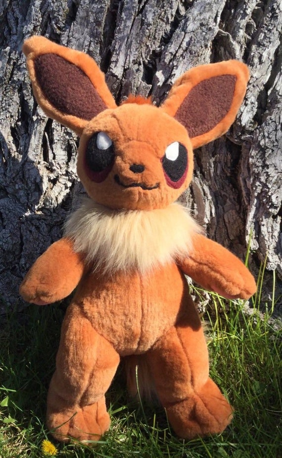 Eevee Fan Made Plush Teddy Bear Anthro Furry Stuffed Animal - Etsy