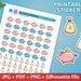 SAVINGS JAR Printable Stickers Saving Money Stickers Planner Printable ...