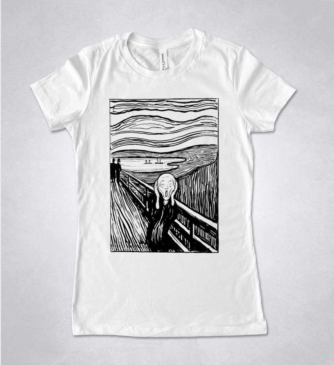 Edvard Munch T Shirt the Scream 1893 Monochromatic - Etsy