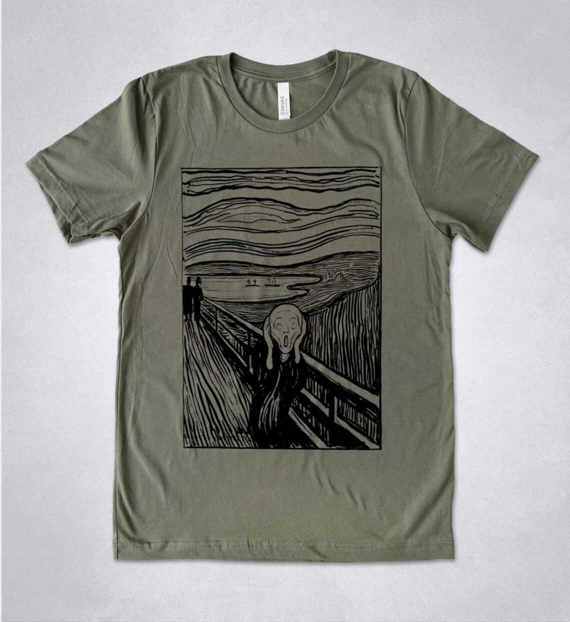 Edvard Munch T Shirt the Scream 1893 Monochromatic - Etsy