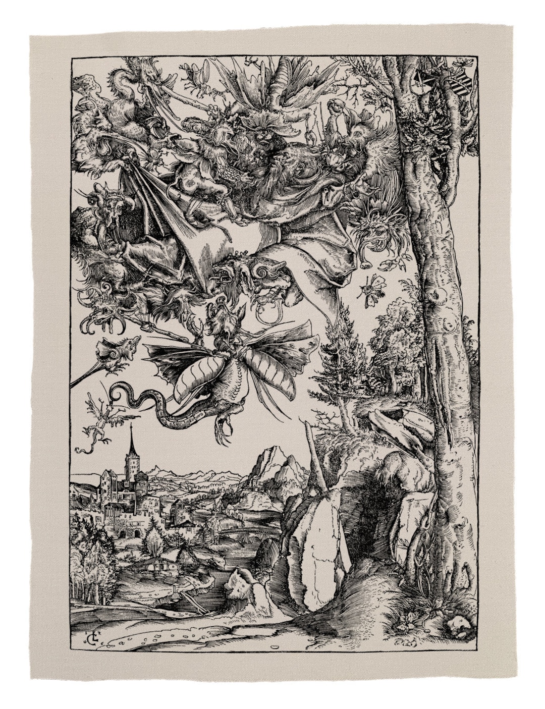 Lucas Cranach the Elder Back Patch - the Temptation of St Anthony ...