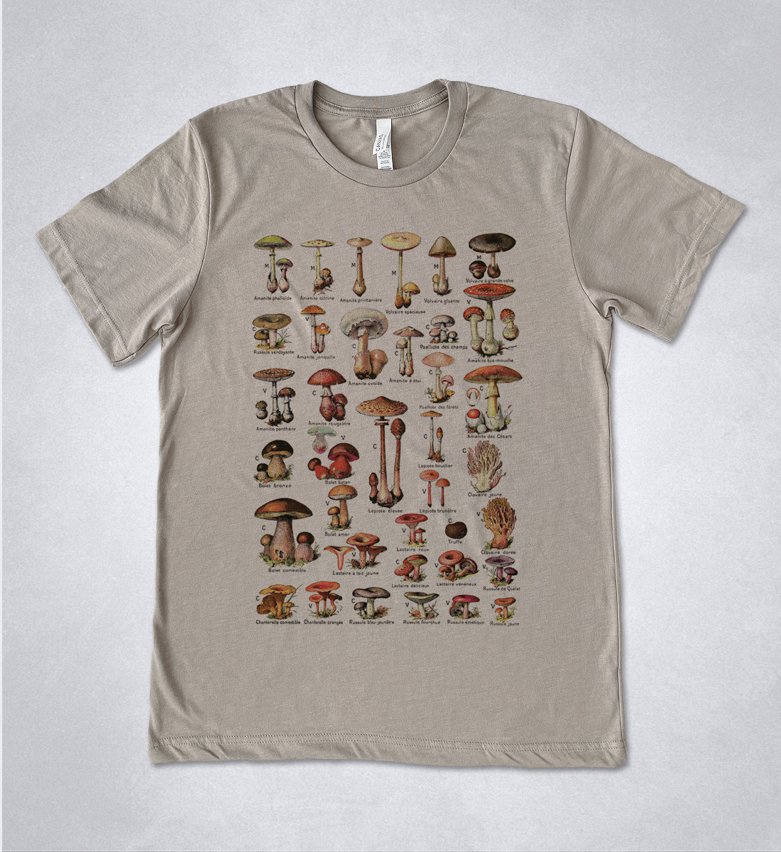 MUSHROOMS Illustration Shirt Nature Tshirt Vintage Mushrooms - Etsy