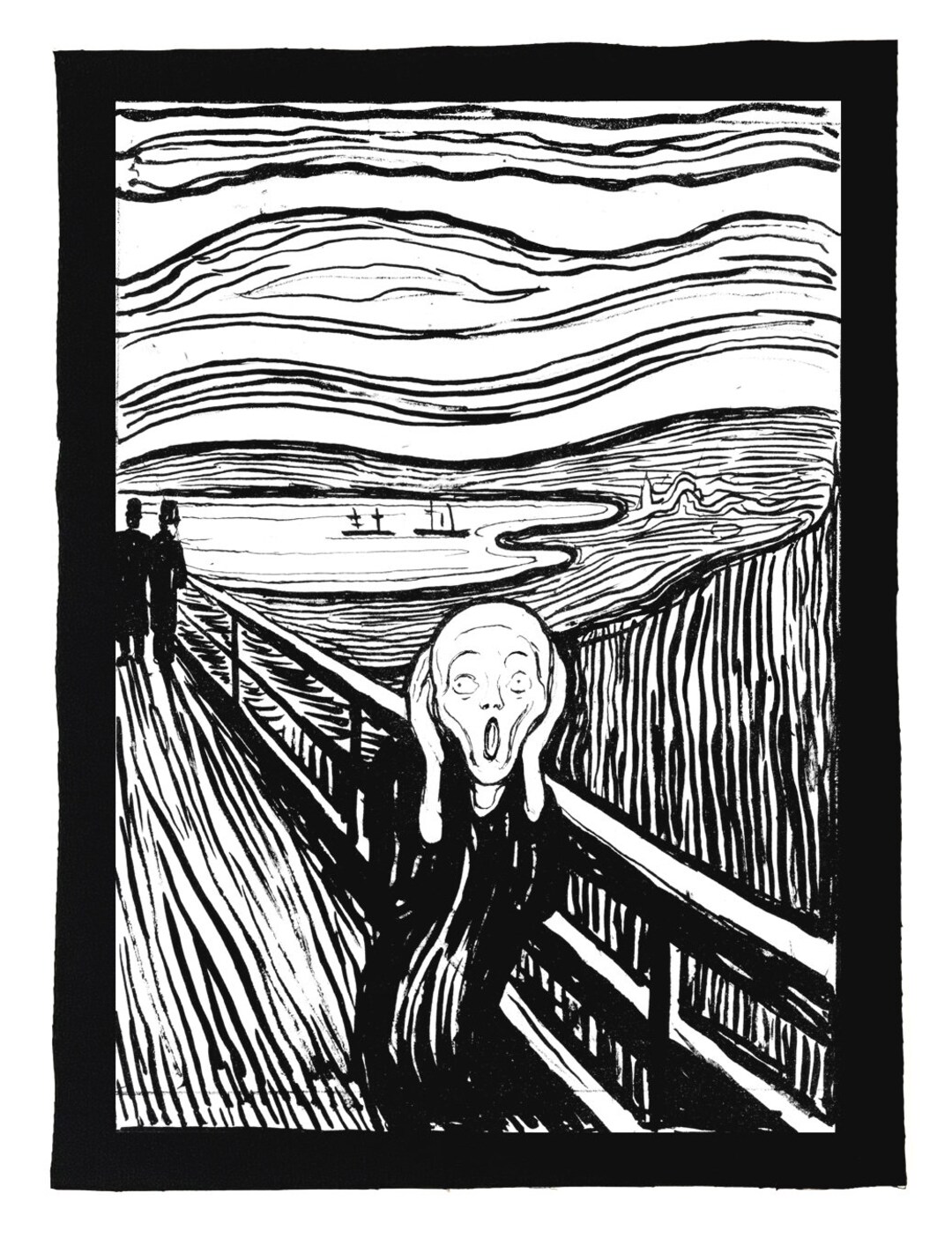 Edvard Munch - Scream Back Patch the Scream Back Patch, Edvard Munch ...