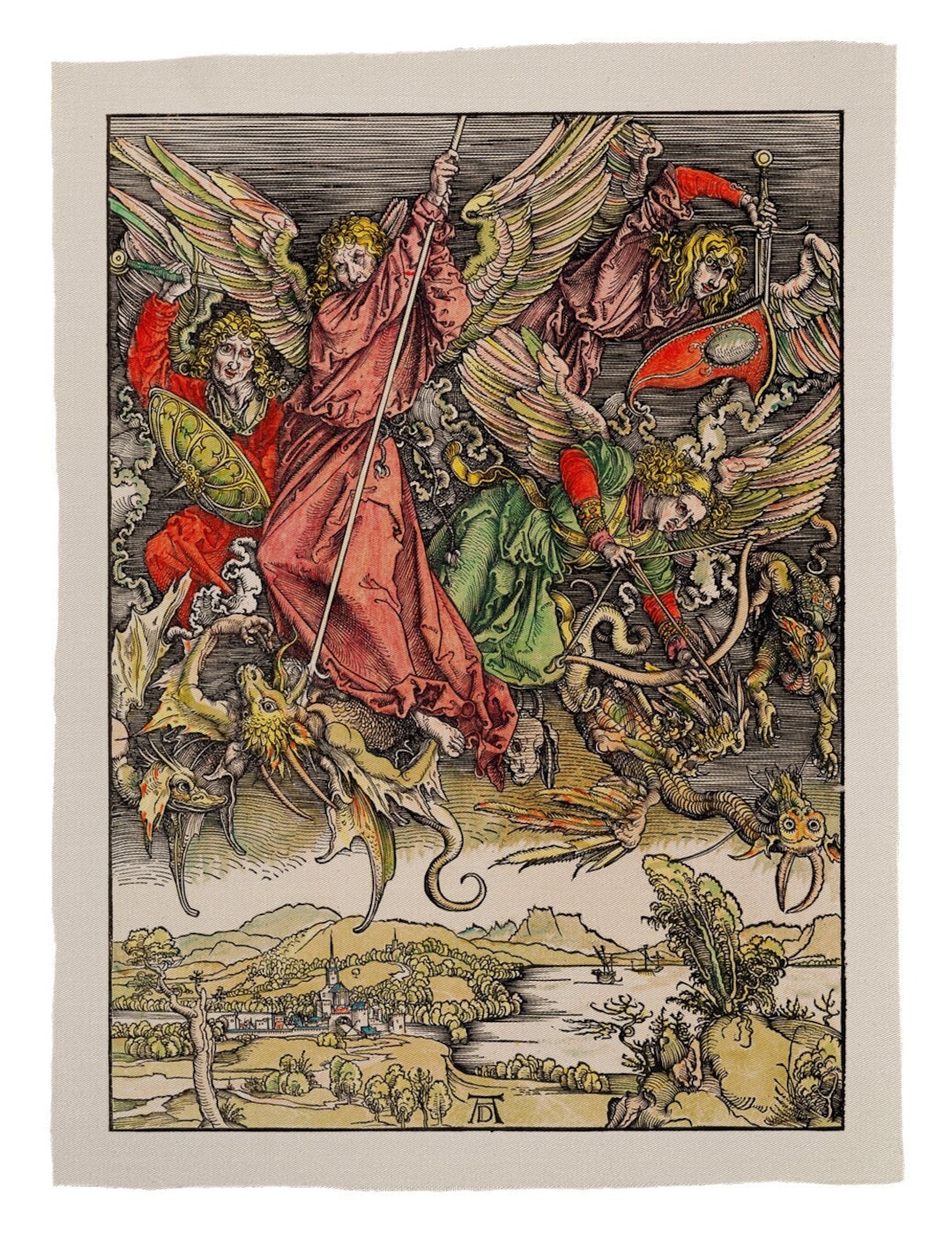 Albrecht Durer Back Patch - St.michael Fighting the Dragon, Art Back ...
