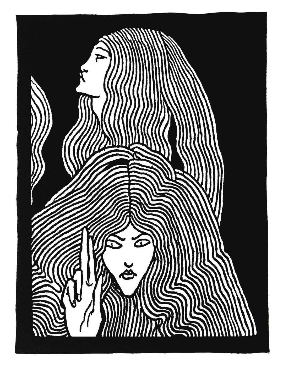 Aubrey Beardsley Back Patch, Art Nouveau Back Patch, Witches - Etsy
