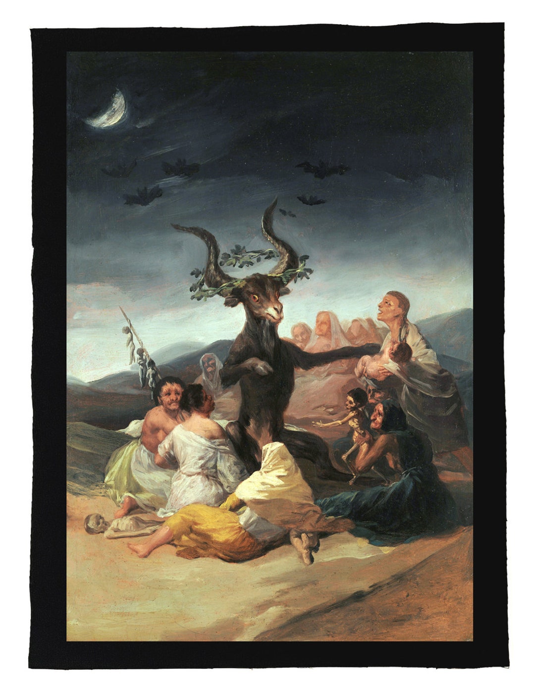 Francisco De Goya Back Patch - Witches' Sabbath, Art Back Patch, Goya ...