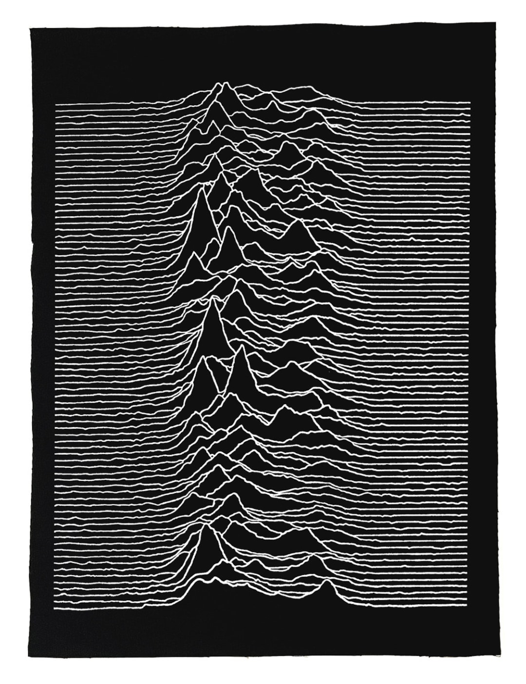 CP1919 Pulsar Back Patch, Radio Waves, Cambridge Pulsar 1919 Back Patch ...