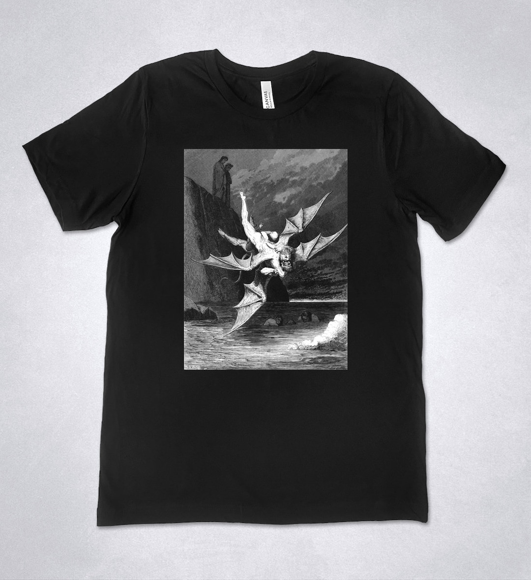 Gustave Dore - Alichino and Calcabrina T-shirt, the Divine Comedy ...