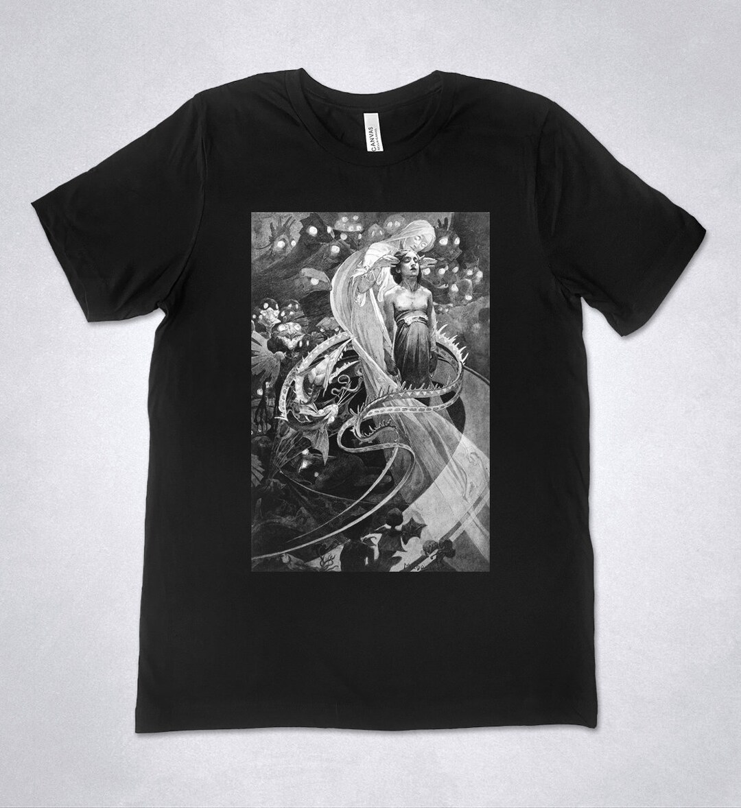 Alphonse Mucha T-shirt - Illustration From Le Pater, Art Nouveau Shirt ...