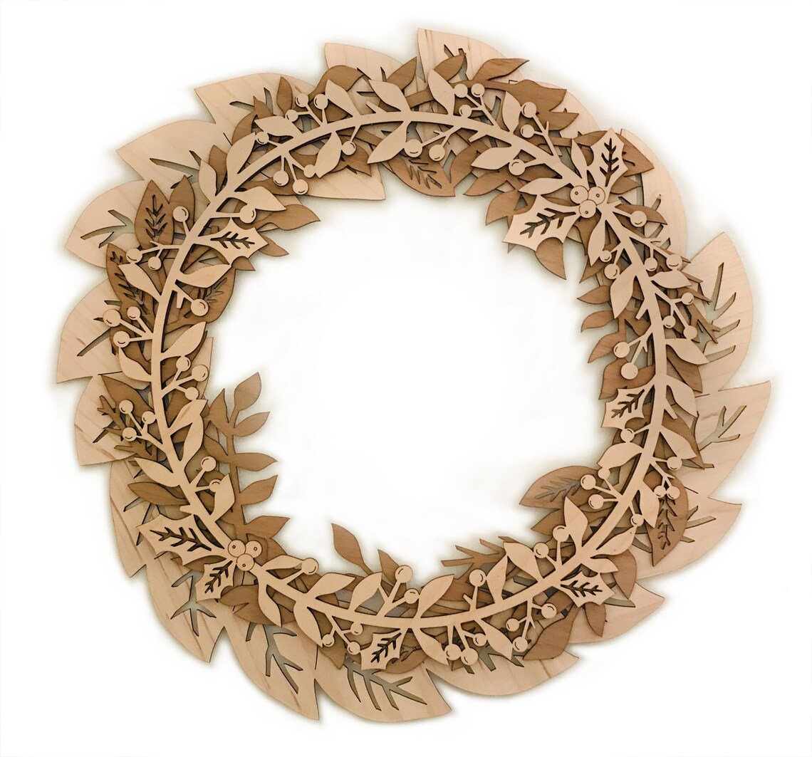 Intricate Wood Wreath 3 Options | Etsy