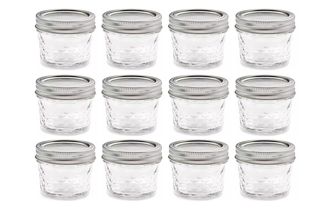 Case of 12 4oz Mason Jars - Etsy