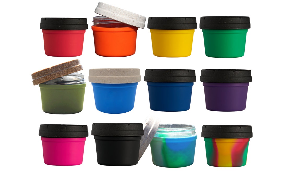 Set of TWELEVE 4oz Re:stash Jars, Eco-friendly Child-resistant Stash ...