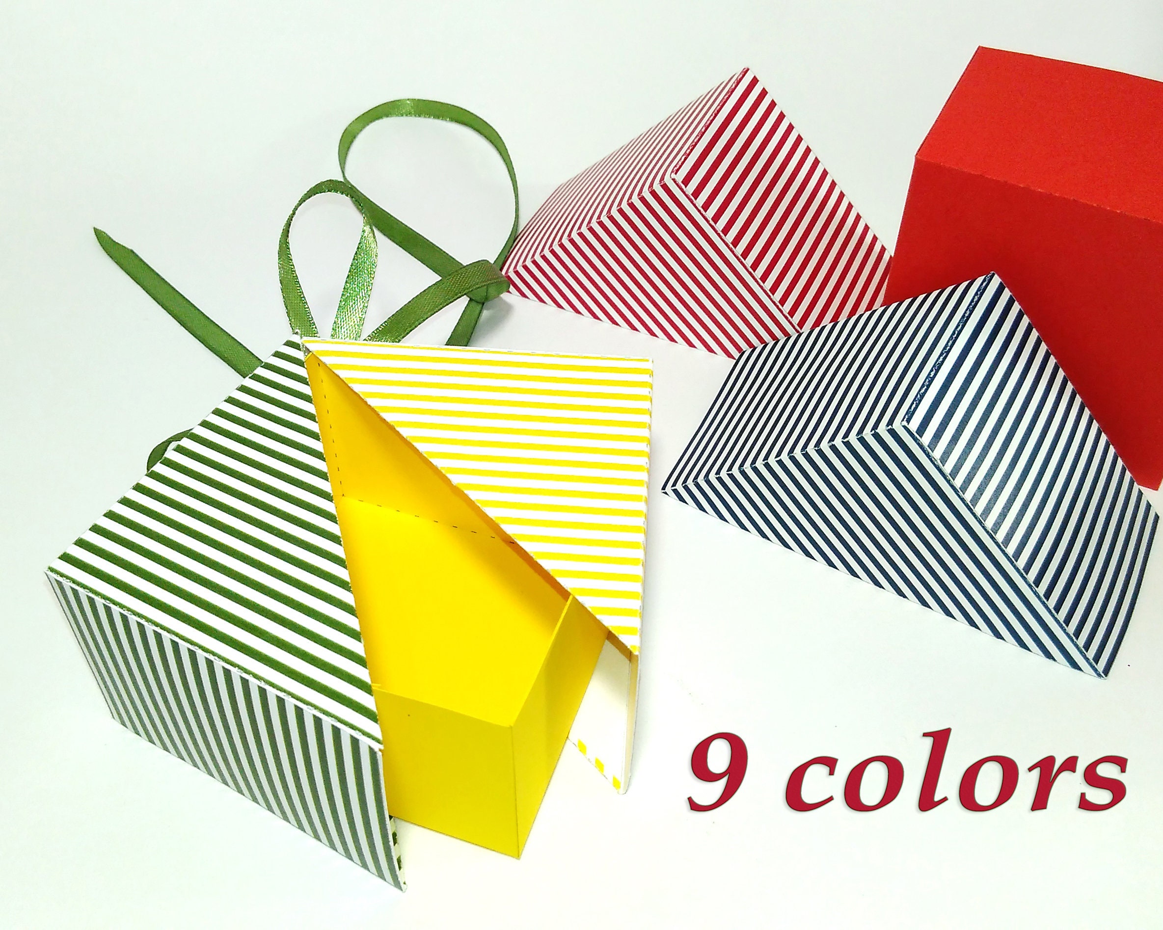 Unique Gift Box Templates Printable , Diy Gift Box, Blue Favor Box ...