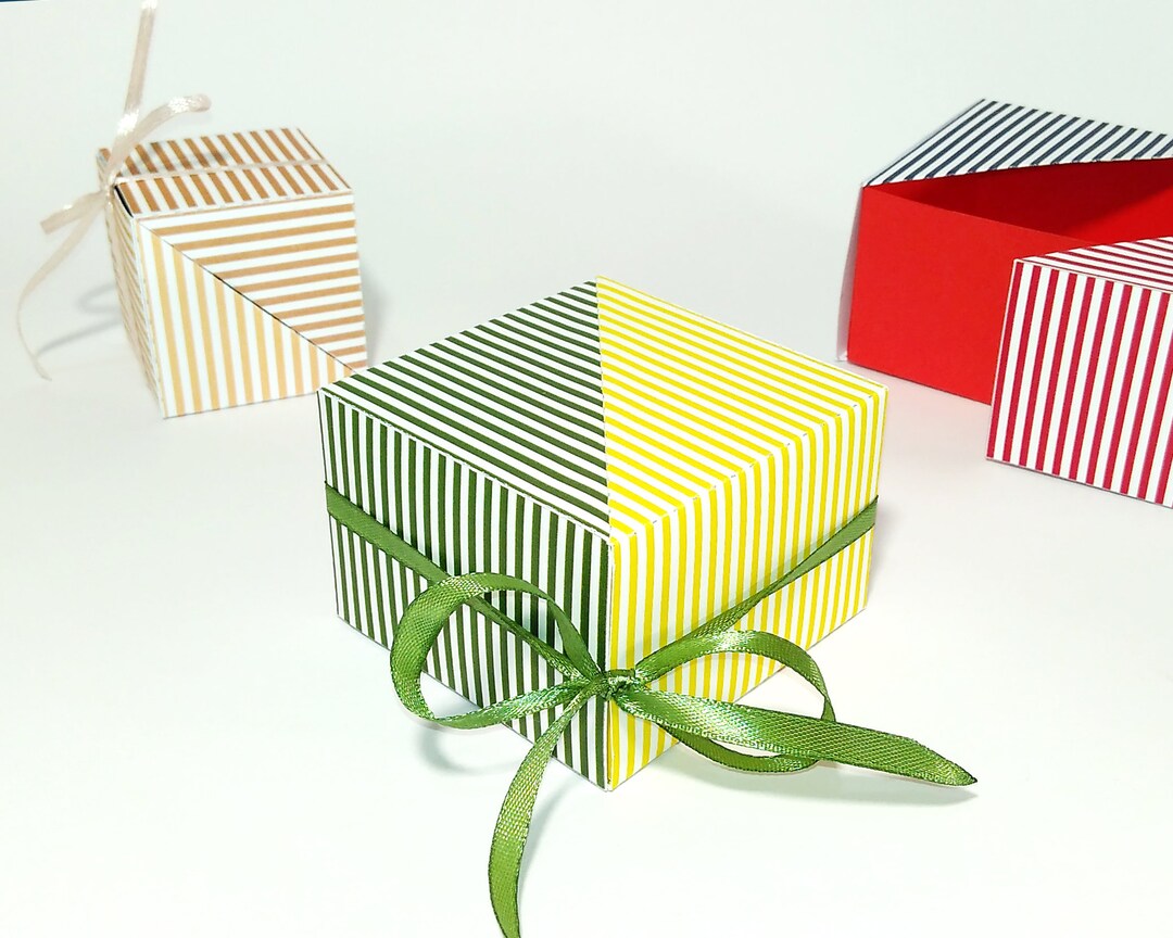 Unique Gift Box Templates Printable , Diy Gift Box, Blue Favor Box ...