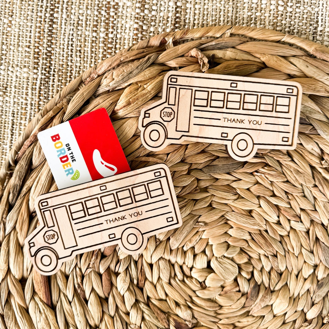 School Bus Gift Card Holder | Bus Driver Gifts | Teacher Appreciation ...
