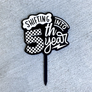 Dirt Bike Party Cake Topper | Birthday Party Decor | Shifting Into Gear ...