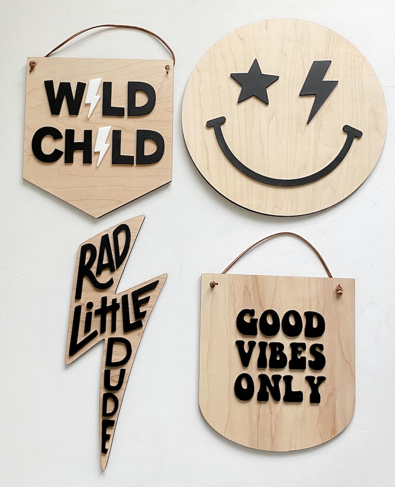 Happy Face Sign | Rad Smiley Sign | Wall Decor | Retro Decor ...