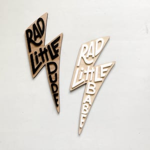 Rad Little Dude Wooden Wall Sign | Wall Decor for Childrens Room | Kids ...