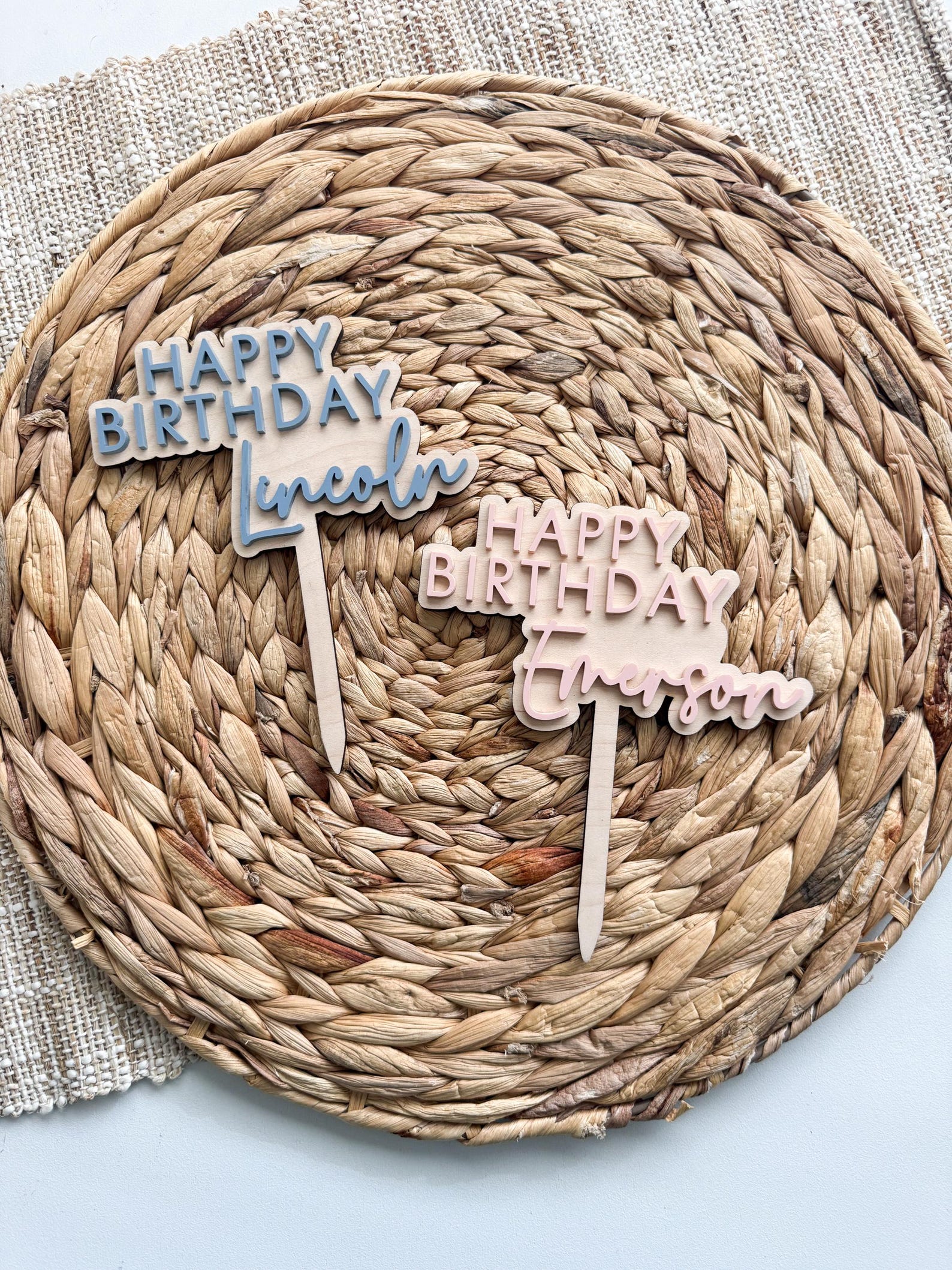 Happy Birthday Cake Topper | Birthday Party Decor | Girls Birthday ...