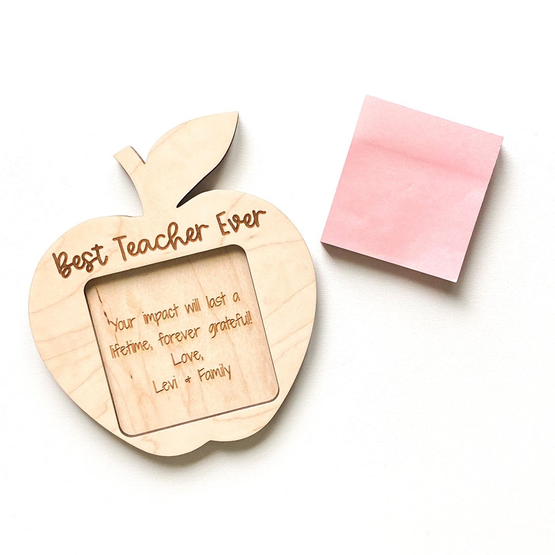 Custom Apple Sticky Note Holder Teacher Appreciation Gift - Etsy