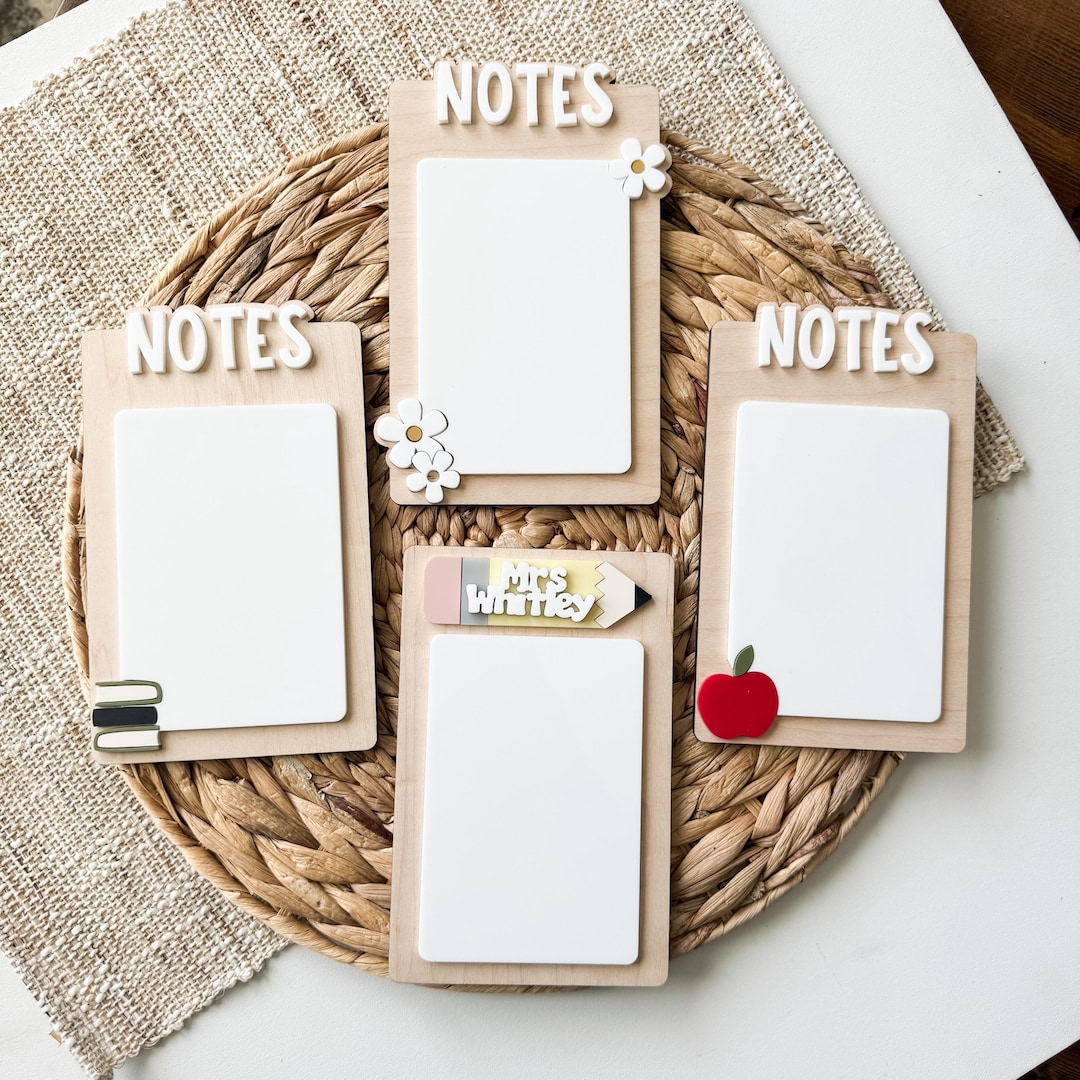 Personalized Teacher Notes Board | Custom Dry Erase Notepad | End of ...