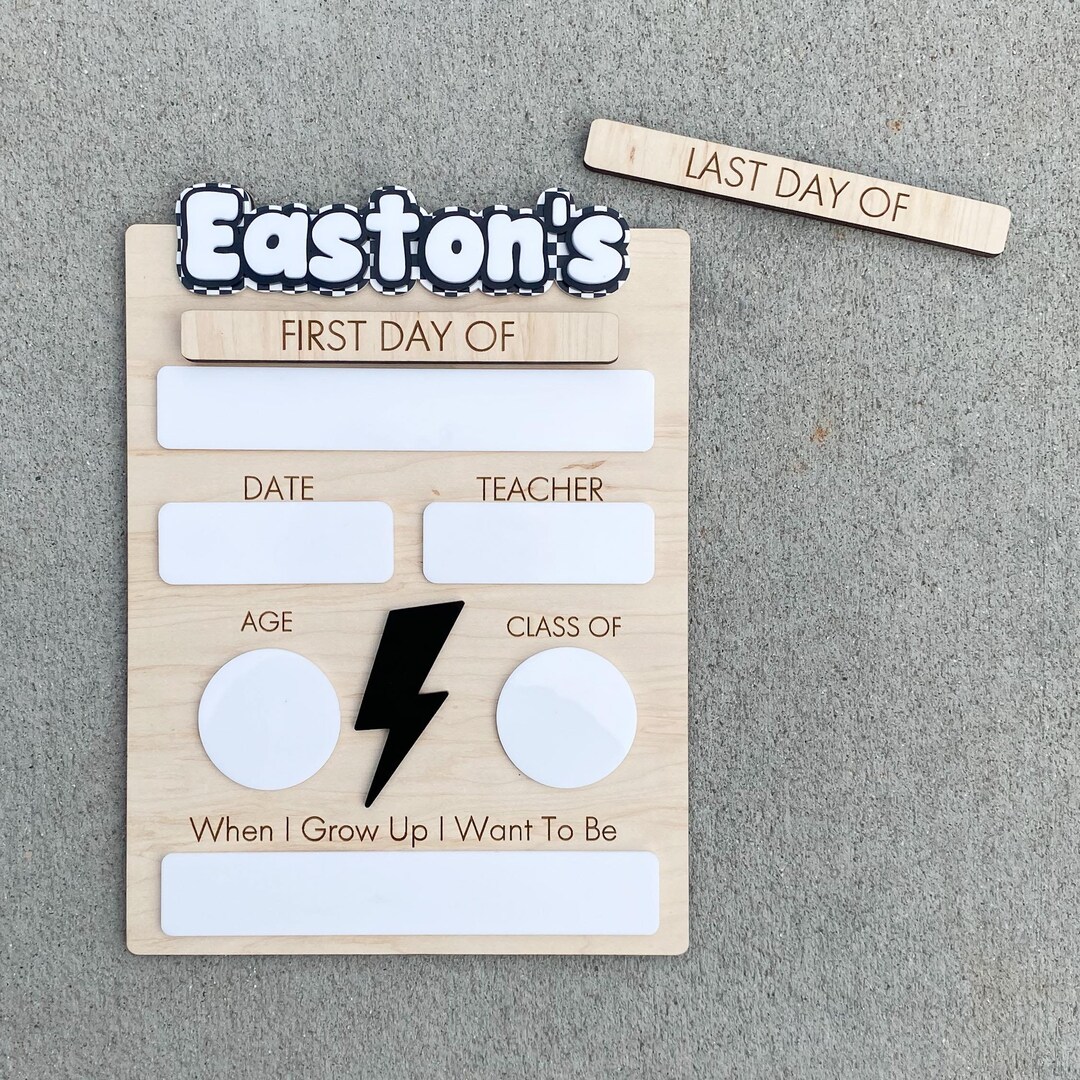 First Day of School Sign | Retro Back to School | Last Day of School ...