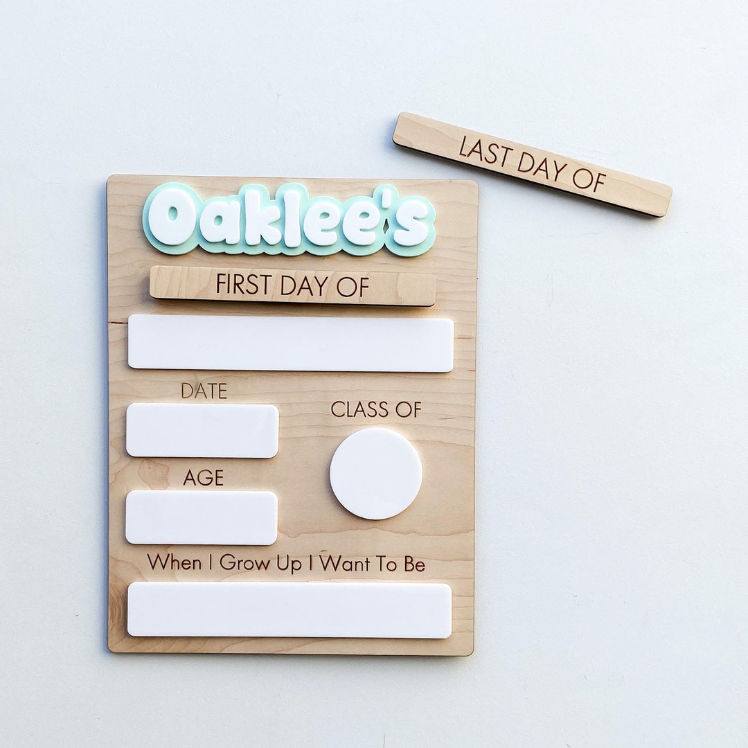 Back to School Sign | First Day of School Sign for Kids | Last Day of ...