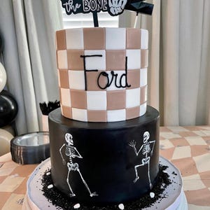 Bad Two the Bone Cake Topper | Birthday Party Decor | 2nd Birthday ...