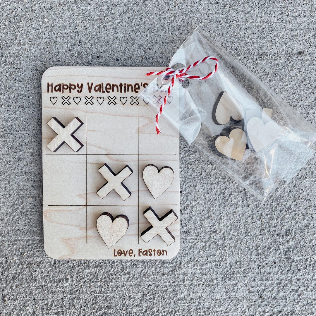Tic Tac Toe Valentine Cards Class Valentine's Day Party Gifts for Kids ...
