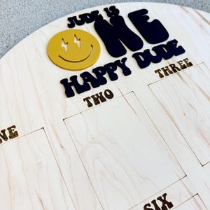 First Year Photo Board | One Happy Dude | Monthly Milestones | 1st ...