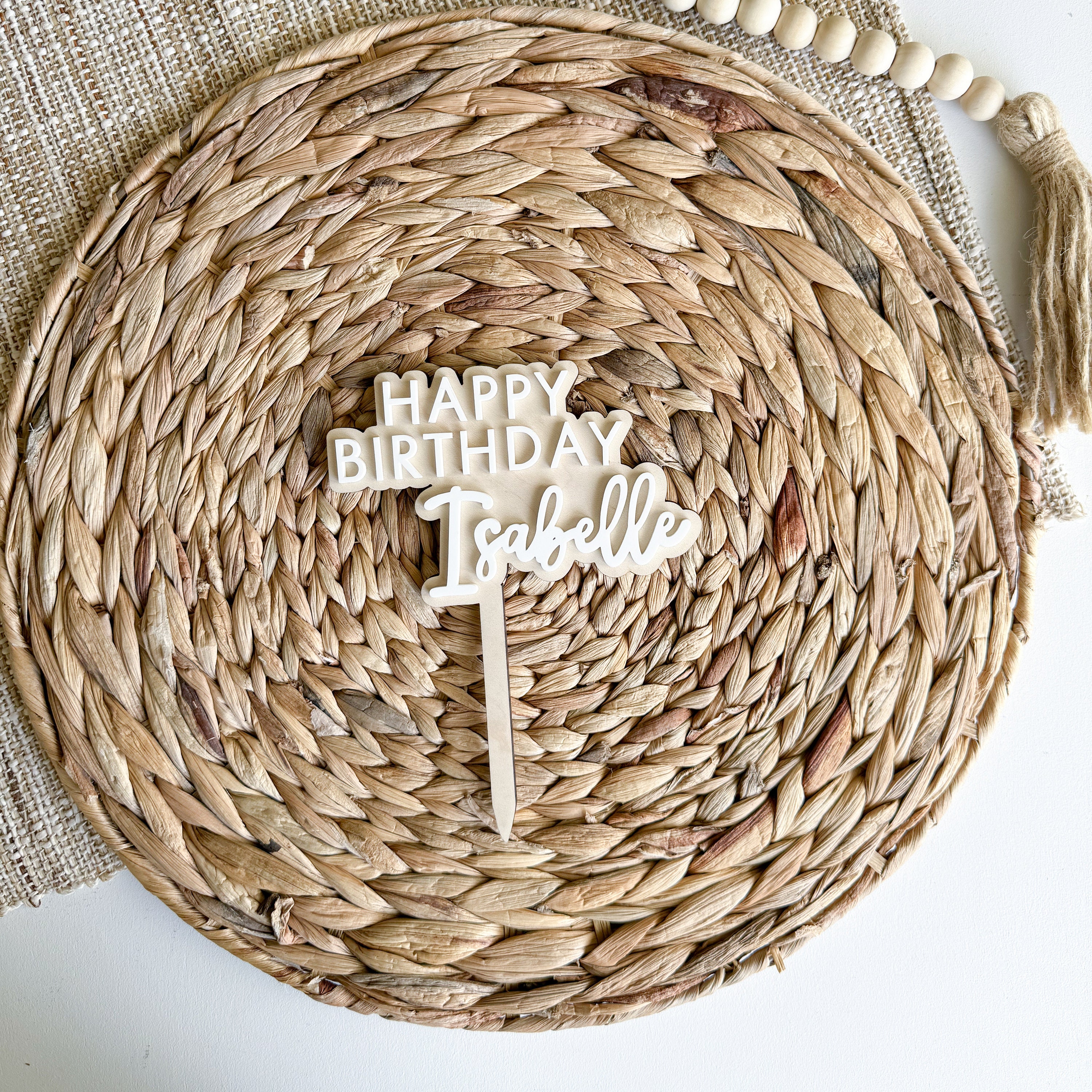 Happy Birthday Cake Topper | Birthday Party Decor | Girls Birthday ...