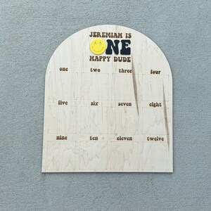First Year Photo Board | One Happy Dude | Monthly Milestones | 1st ...