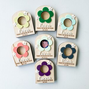 Mothers Day Picture Magnet | Birthday Gift for Grandma | Wooden Photo ...