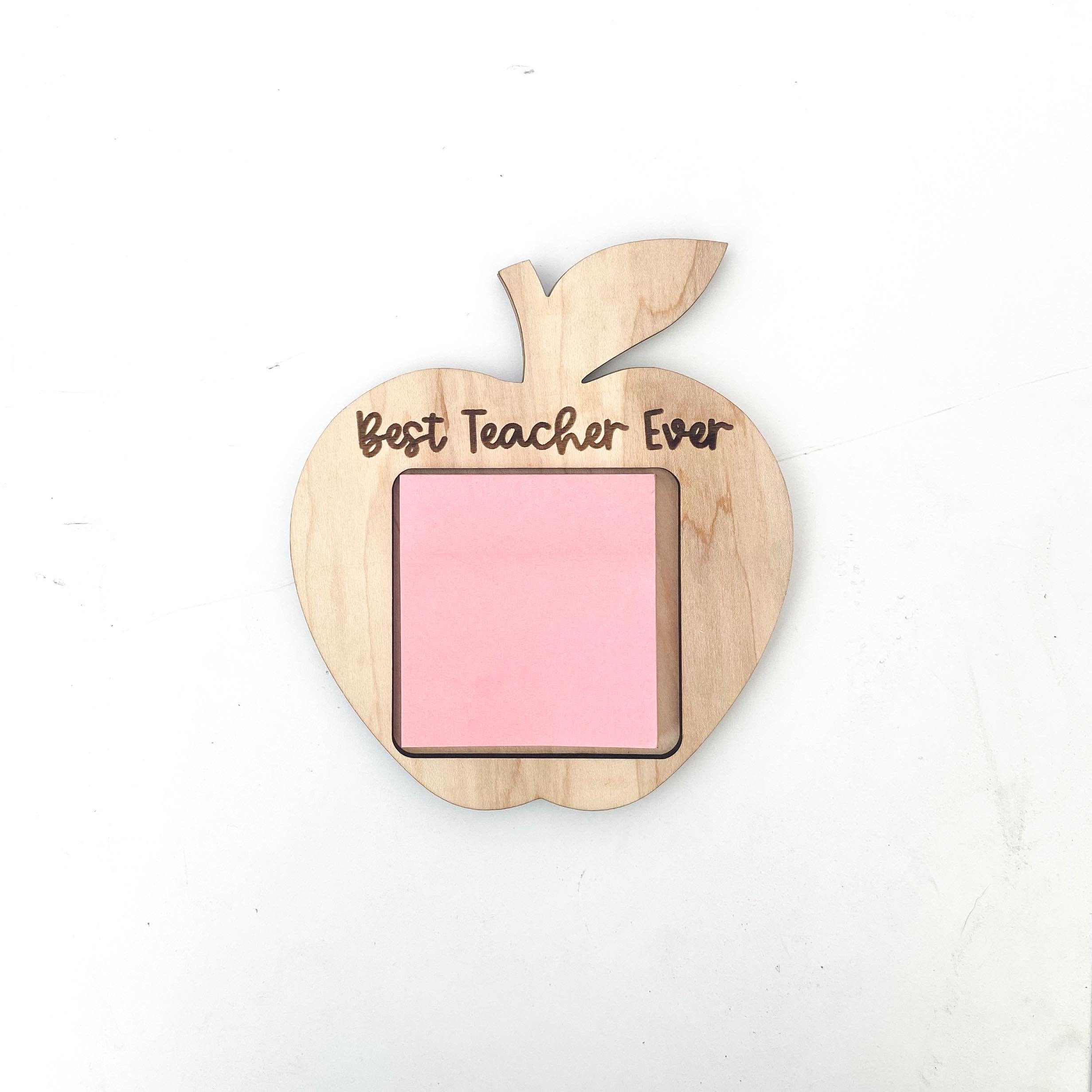 Custom Apple Sticky Note Holder | Teacher Appreciation | Gift for ...